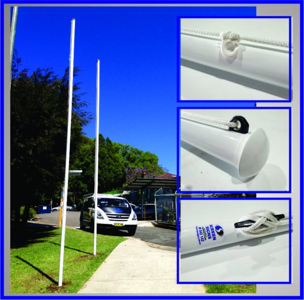 Eye catching flags & flag poles - Design | Make | Install