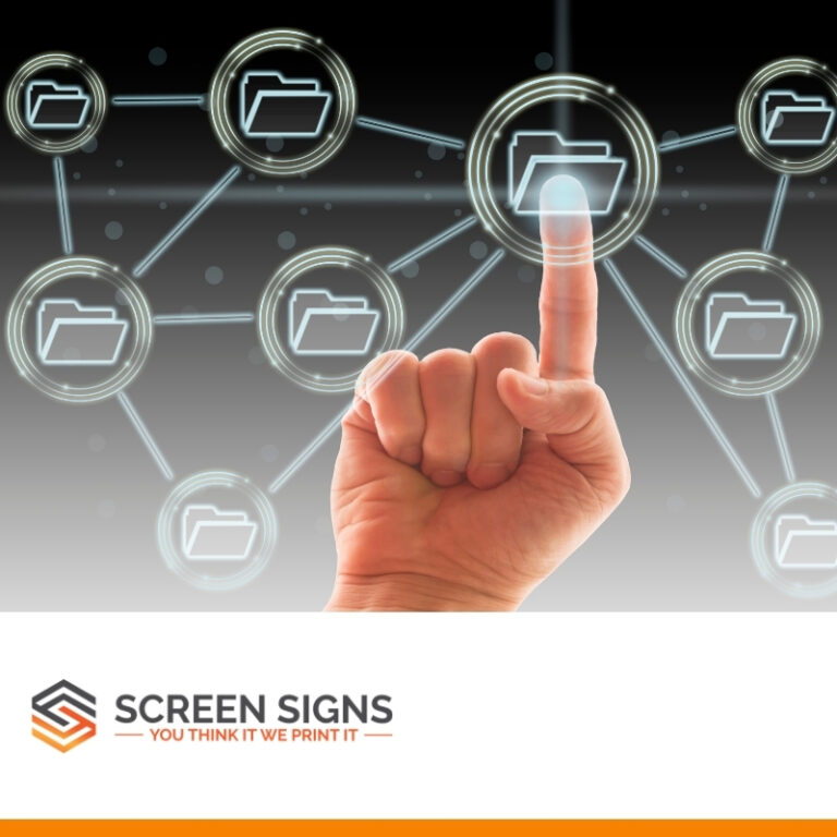 What file extensions do you need to get signs printed?