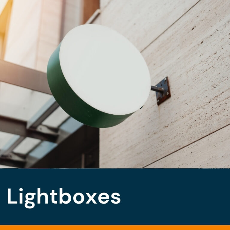 Lightbox signs designed & installed in Cardiff, Newcastle
